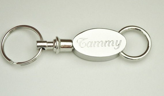 Personalized Valet Key Chain | Etsy
