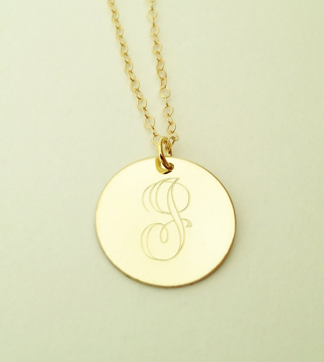 Monogrammed Necklace Gold Filled Great Gift for Bridesmaids, Women ...