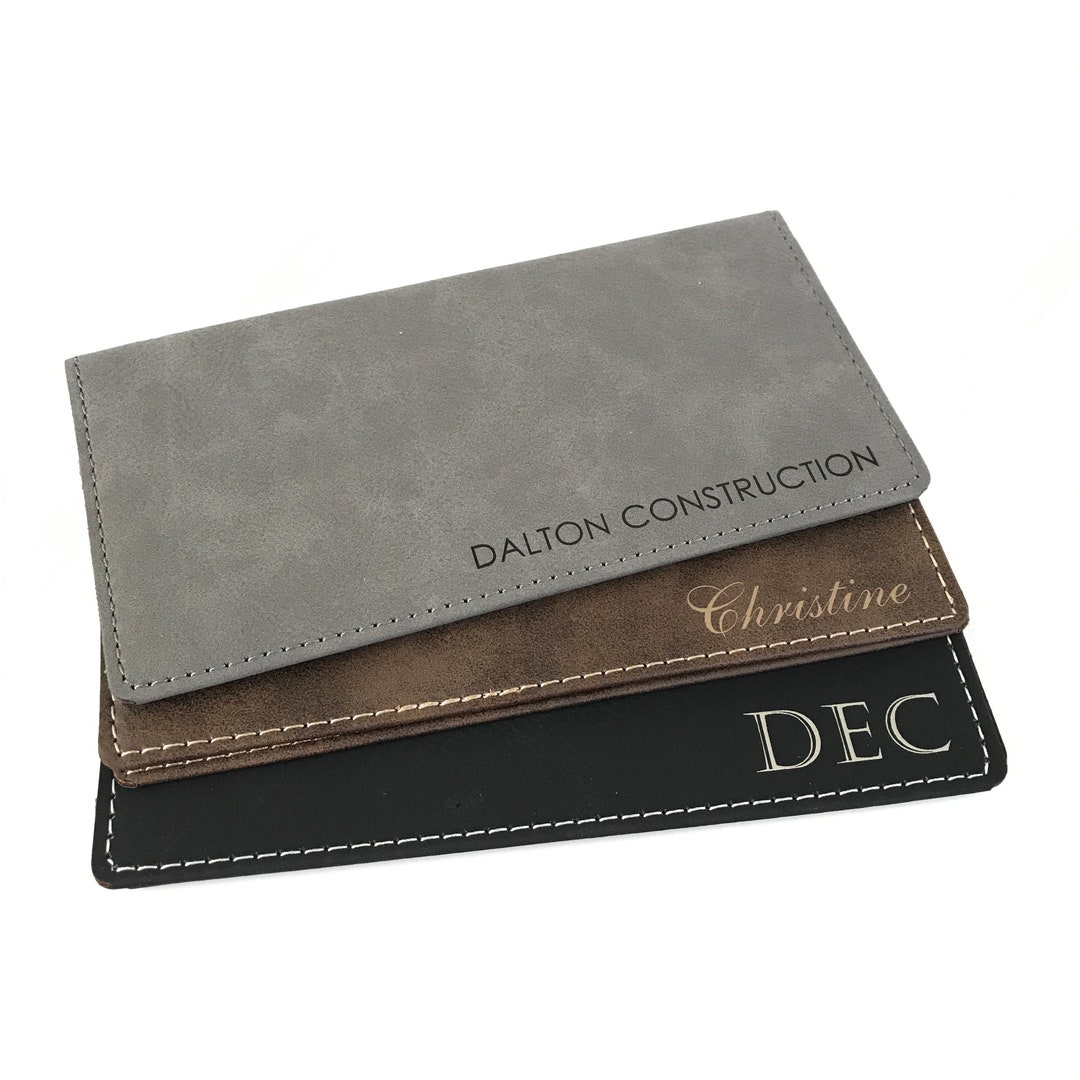 Personalized Faux Leather Checkbook Cover for Women, Checkbook Wallet ...