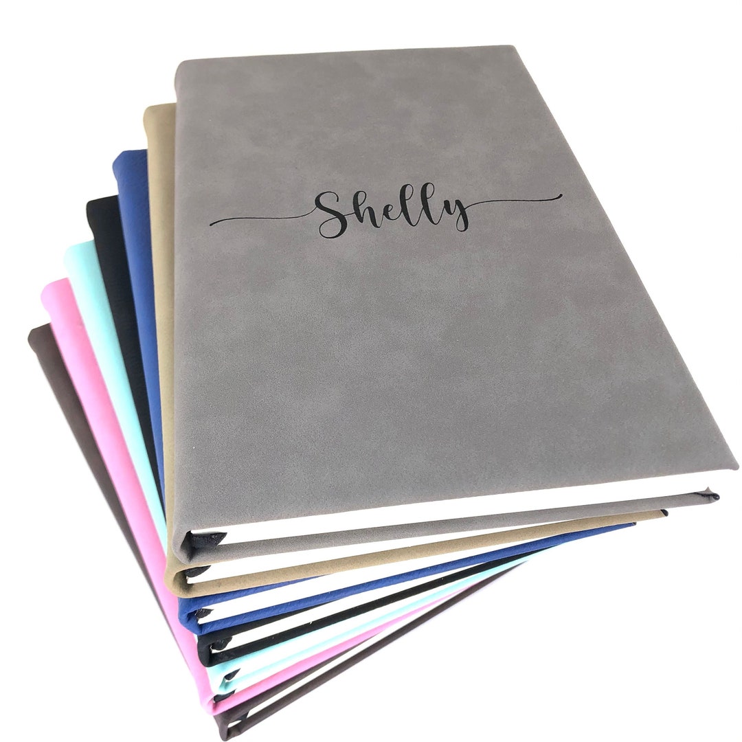 Personalized Journal Diary With Fancy Script 9 Color Choices, Monogram ...
