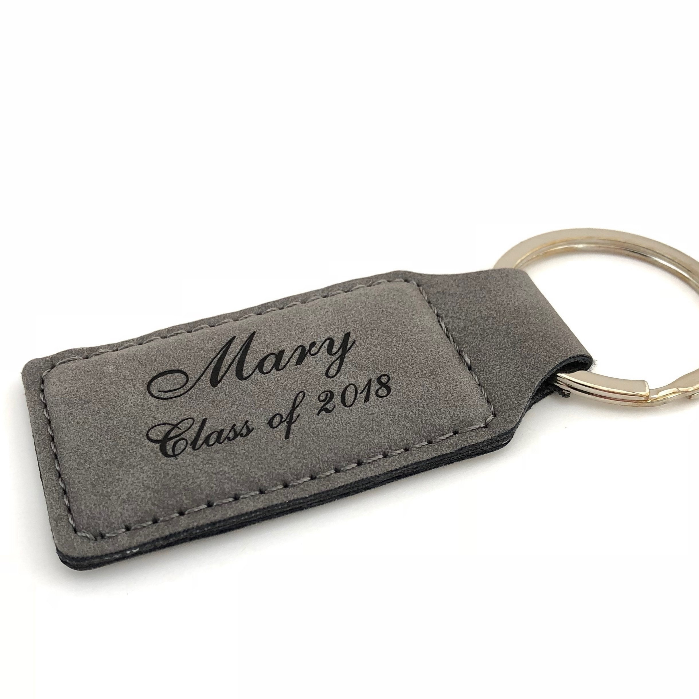 Custom Keychain Personalized Key Chain With One or Two Lines | Etsy