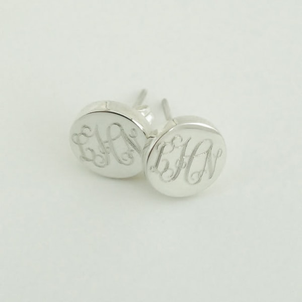 Monogram Earrings - Etsy