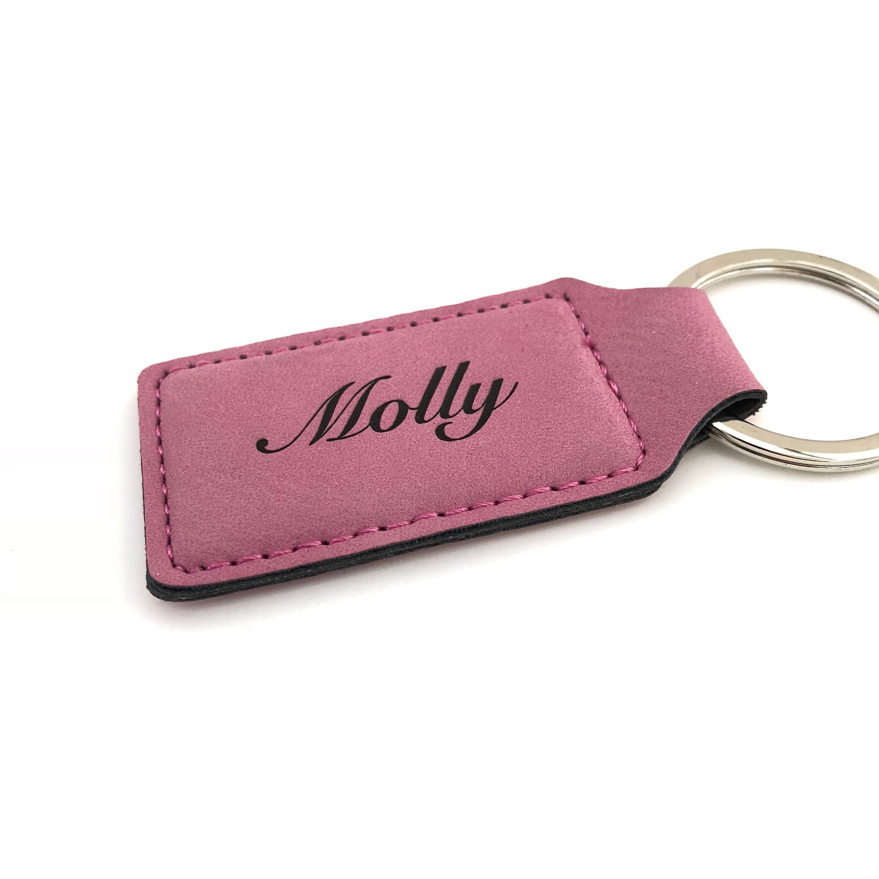 Custom Keychain Personalized Key Chain With One or Two Lines | Etsy