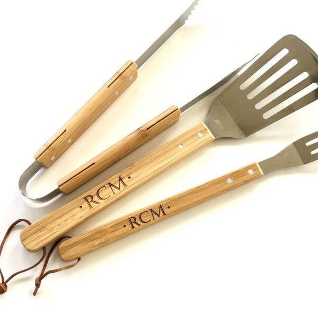 Personalized BBQ Gift Set, Grill Tool Set Personalized, Groomsman Gift ...