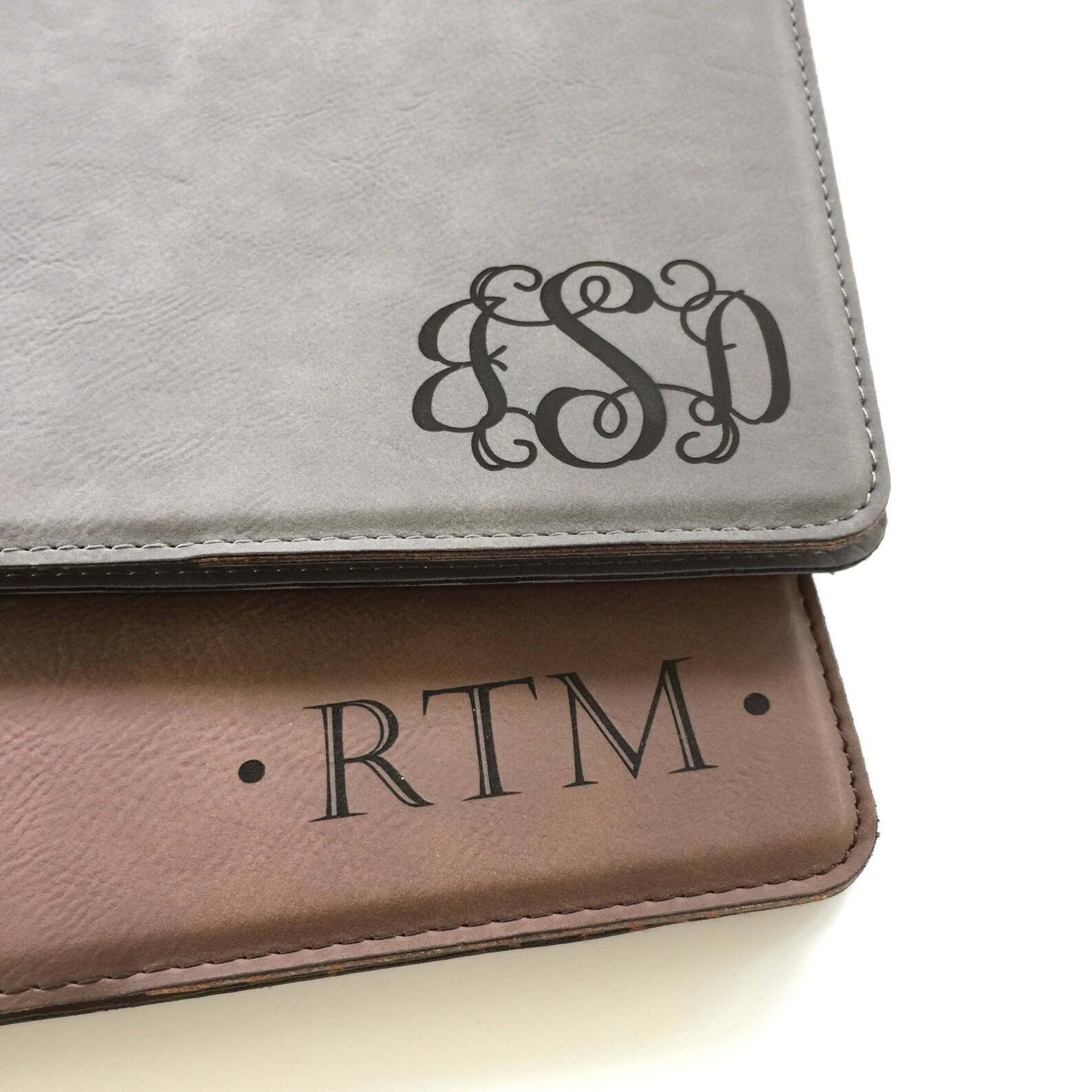 Monogram Portfolio With Notepad Custom Padfolios | Etsy