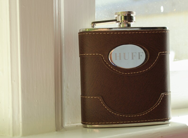 Fathers Day Flask Monogram Flask Pocket Flask With Funnel - Etsy