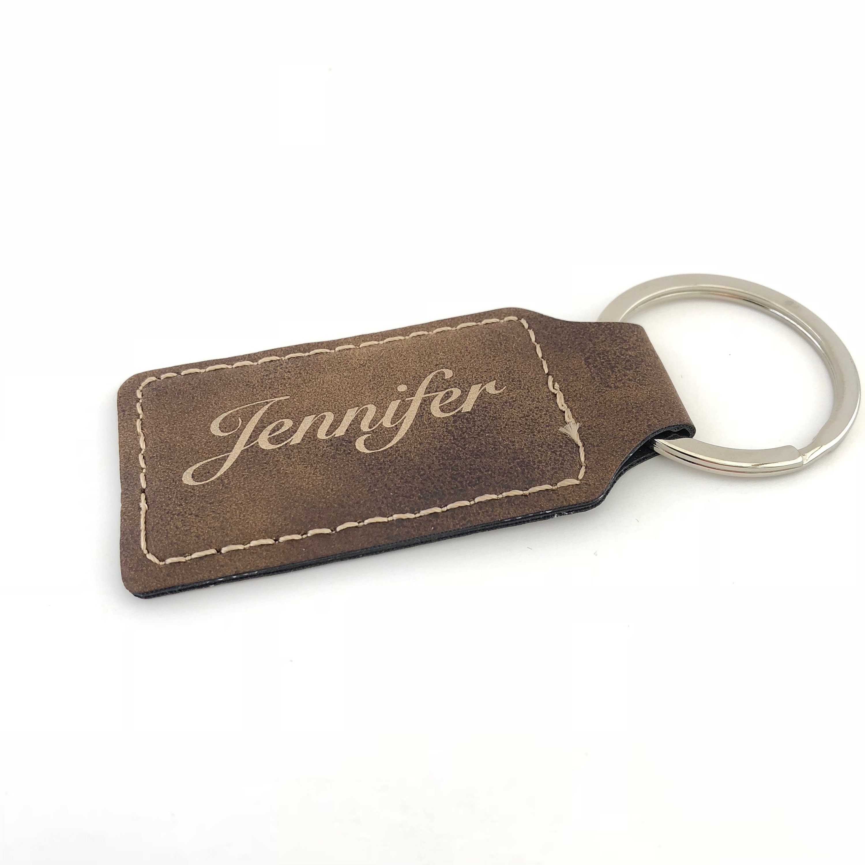 Custom Keychain Personalized Key Chain With One or Two Lines | Etsy