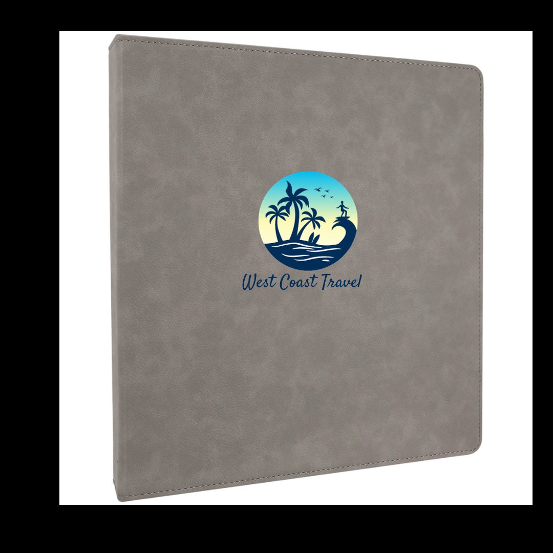 Custom Full Color Logo 3 Ring Binder 1" Wide Available in Four Colors ...