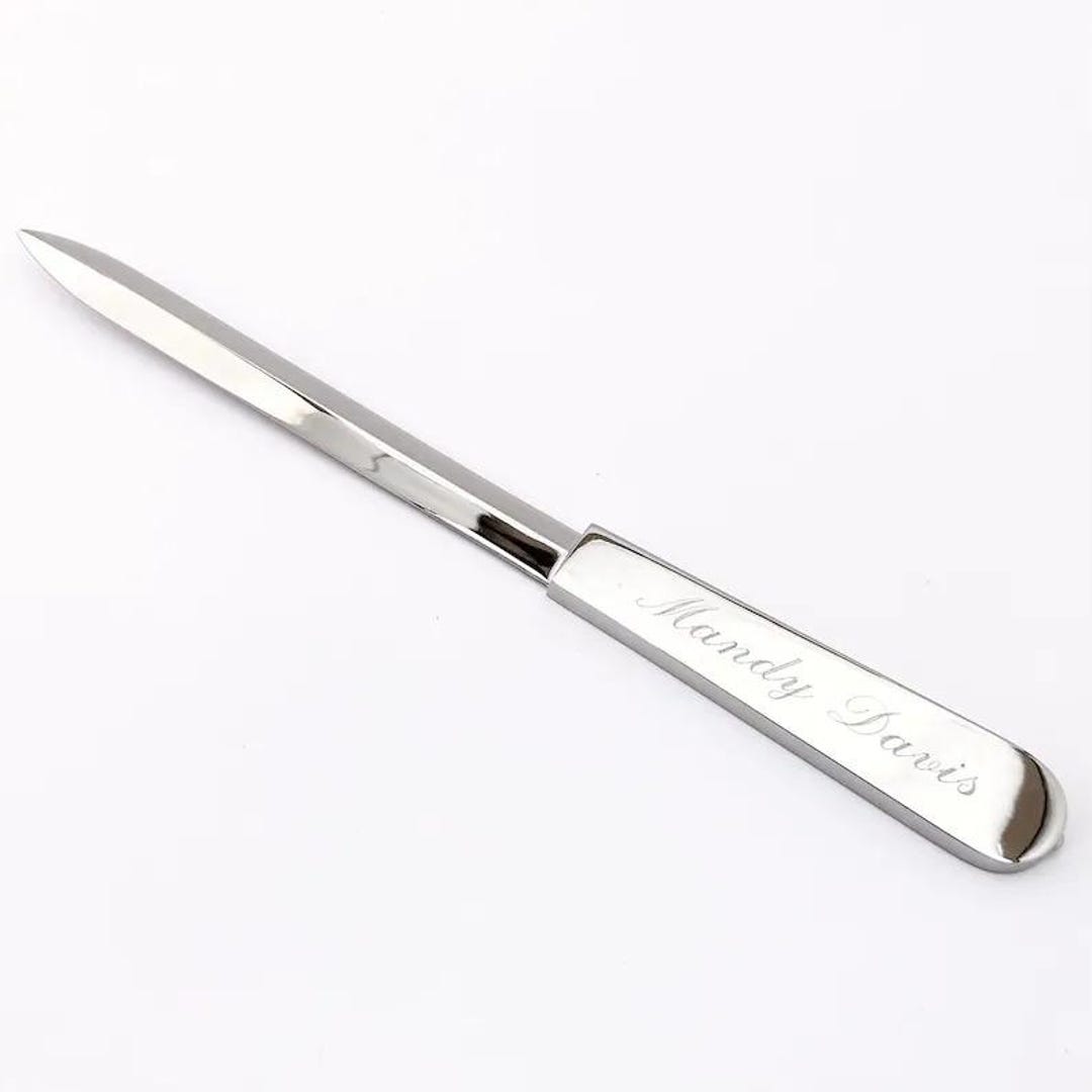 Personalized Letter Opener Monogram Engraved Custom Gift - Etsy