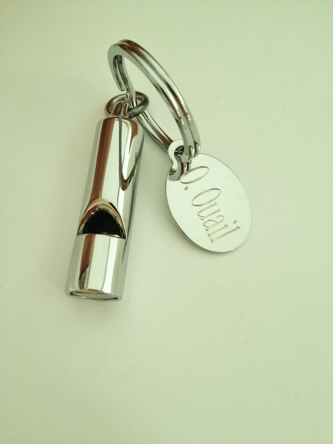 Personalized Whistle Key Chain Safety Gift - Etsy
