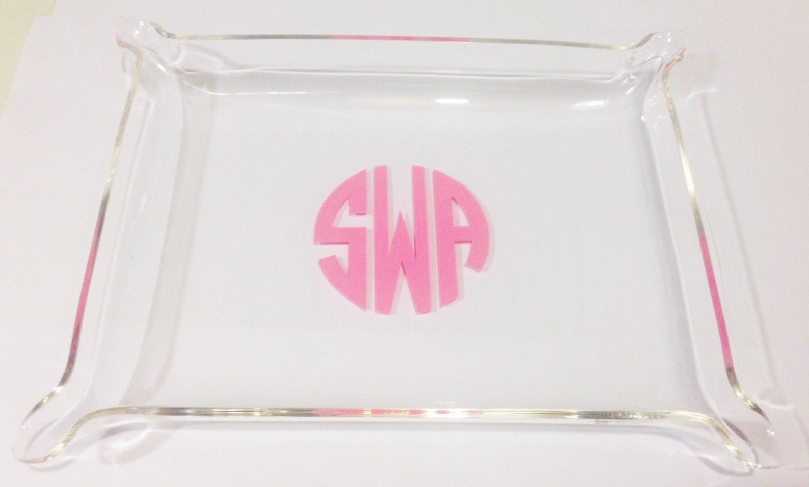 Acrylic Monogram Tray Monogram Jewelry Dish Acrylic Jewelry - Etsy