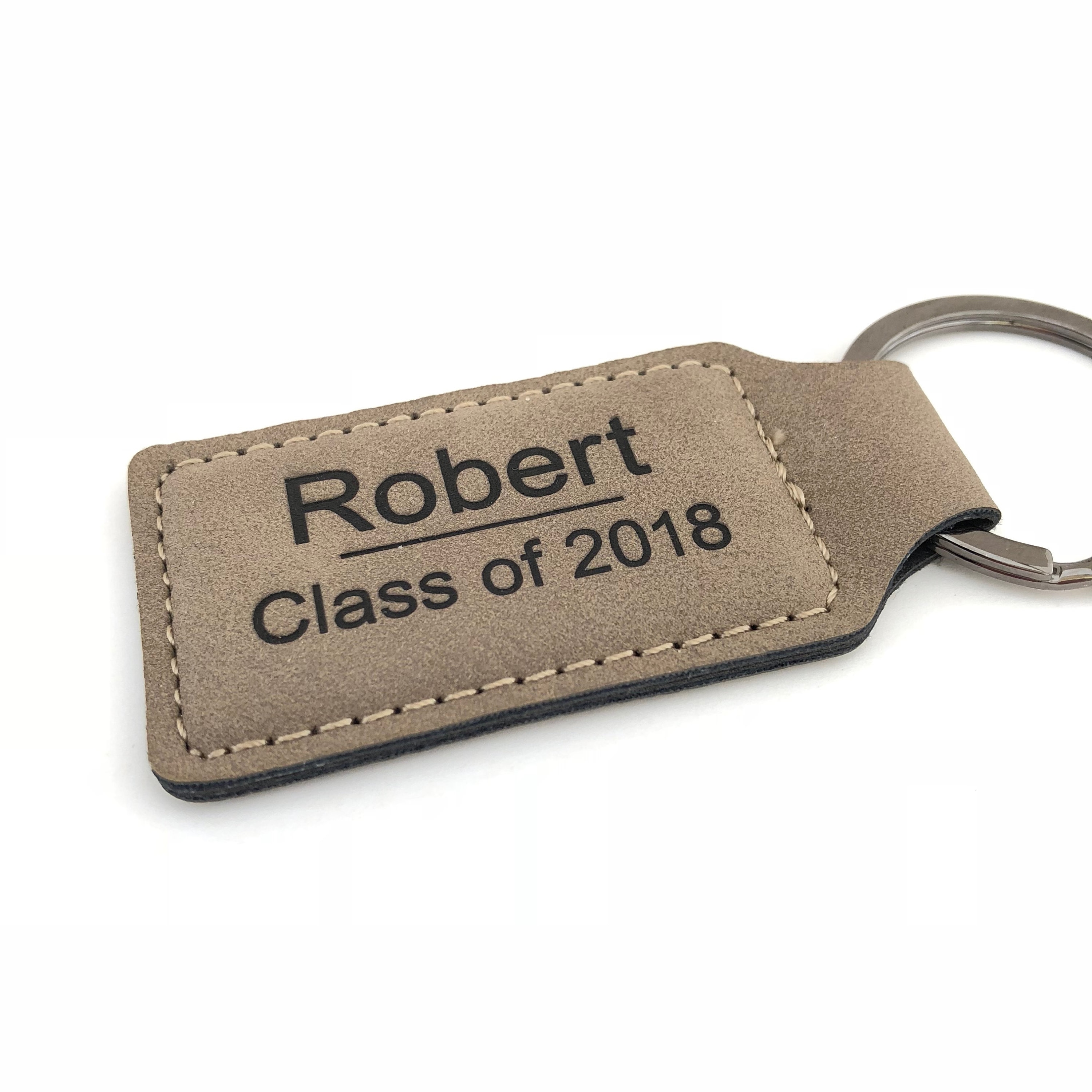 Custom Keychain Personalized Key Chain With One or Two Lines | Etsy