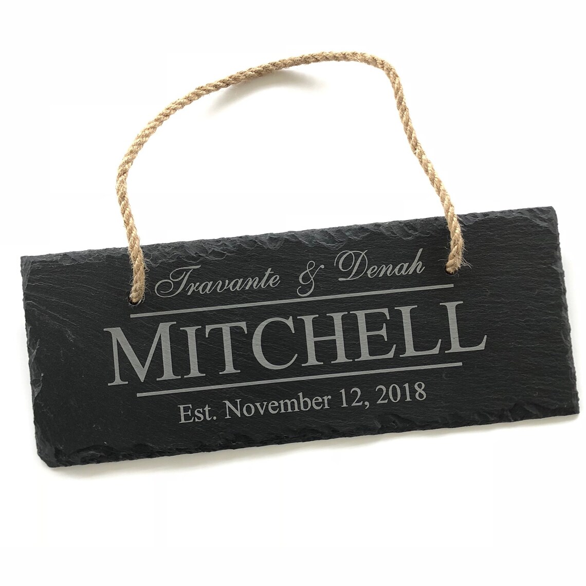 Rectangular Personalized Slate House Marker Sign Desgin - Two Sizes ...