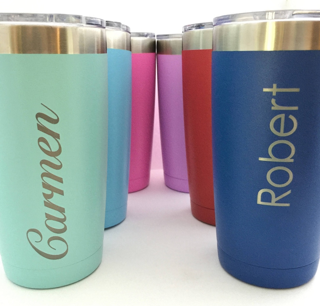 20 Oz Powder Coated Engraved Tumbler or 30 Oz Etched Powder Coated ...
