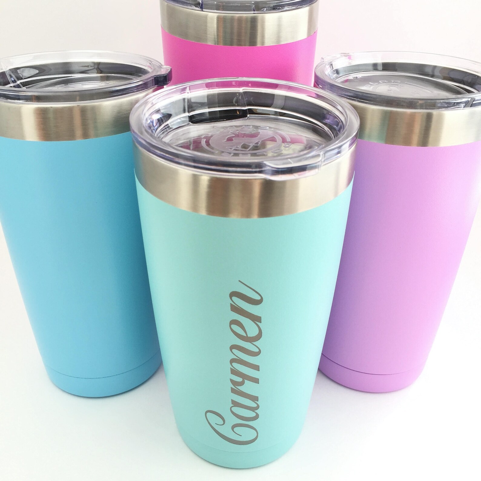 20 Oz Powder Coated Engraved Tumbler or 30 Oz Etched Powder Coated ...