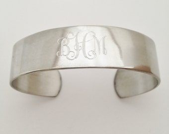 Monogram Cuff | Etsy