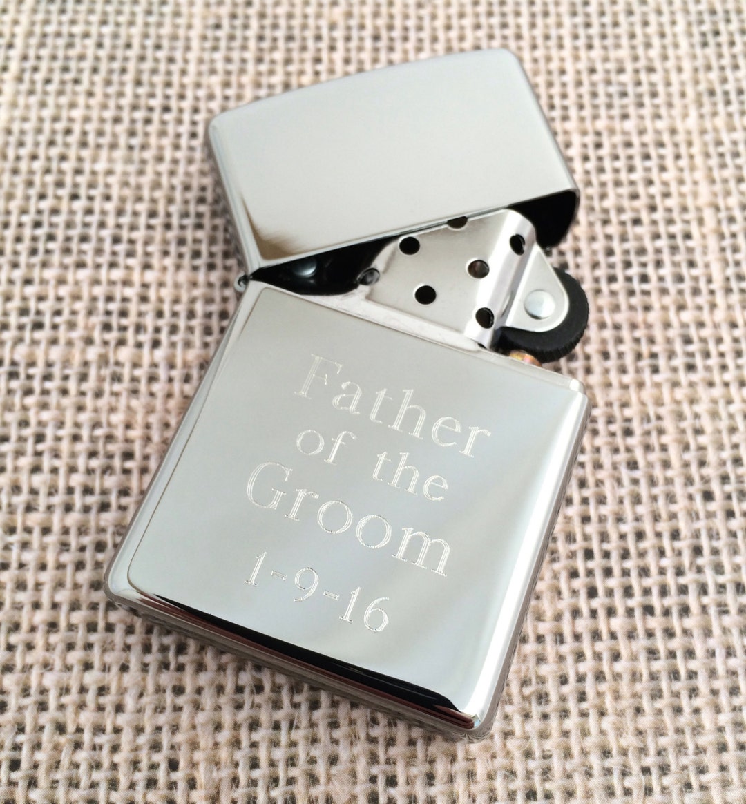 Father of the Groom Engraved Zippo Lighter - Groomsman Gift Father of ...