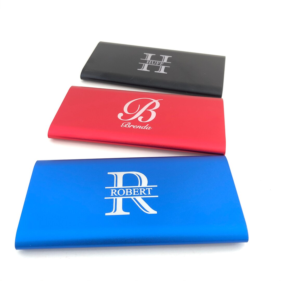 Monogram Personalized Cell Phone Charging Bank 8000MAH, Customized in ...