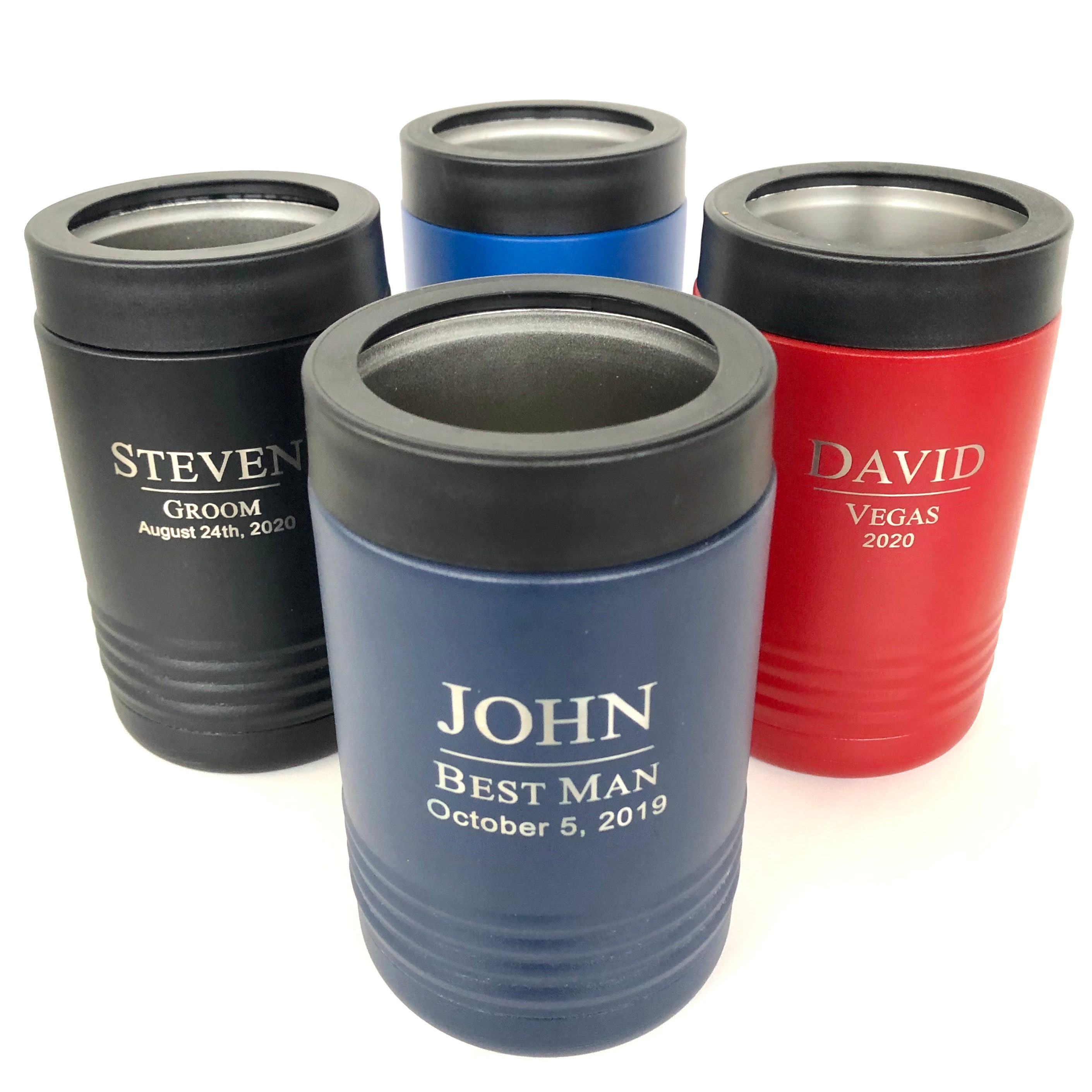 Stainless Steel Can Cooler, Metal Can Cooler Beverage Holder for Cans ...