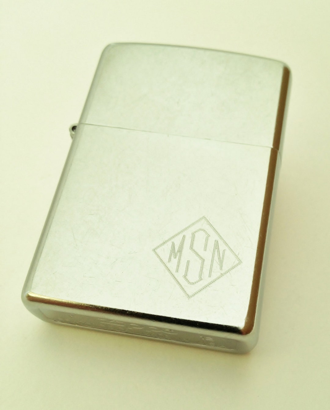 Groomsmen Gift - Monogrammed Street Chrome Zippo Lighter With Rustic ...