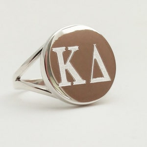 Monogrammed Ring in Sterling Silver for Women or Christmas Present ...