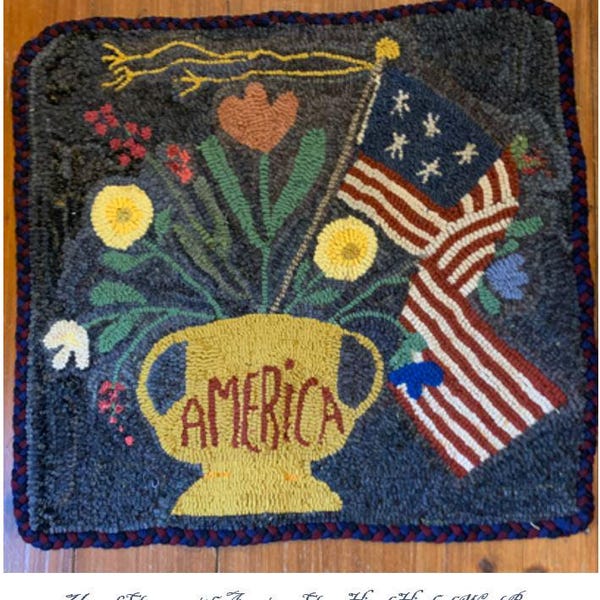 Primitive Hooked Rugs - Etsy