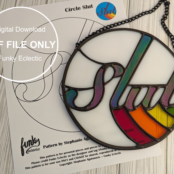 Stained Glass Art Funny - Etsy UK