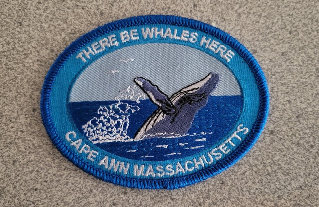 Whale Watch, Embroidered Patch, Gloucester Ma, Whales, - Etsy