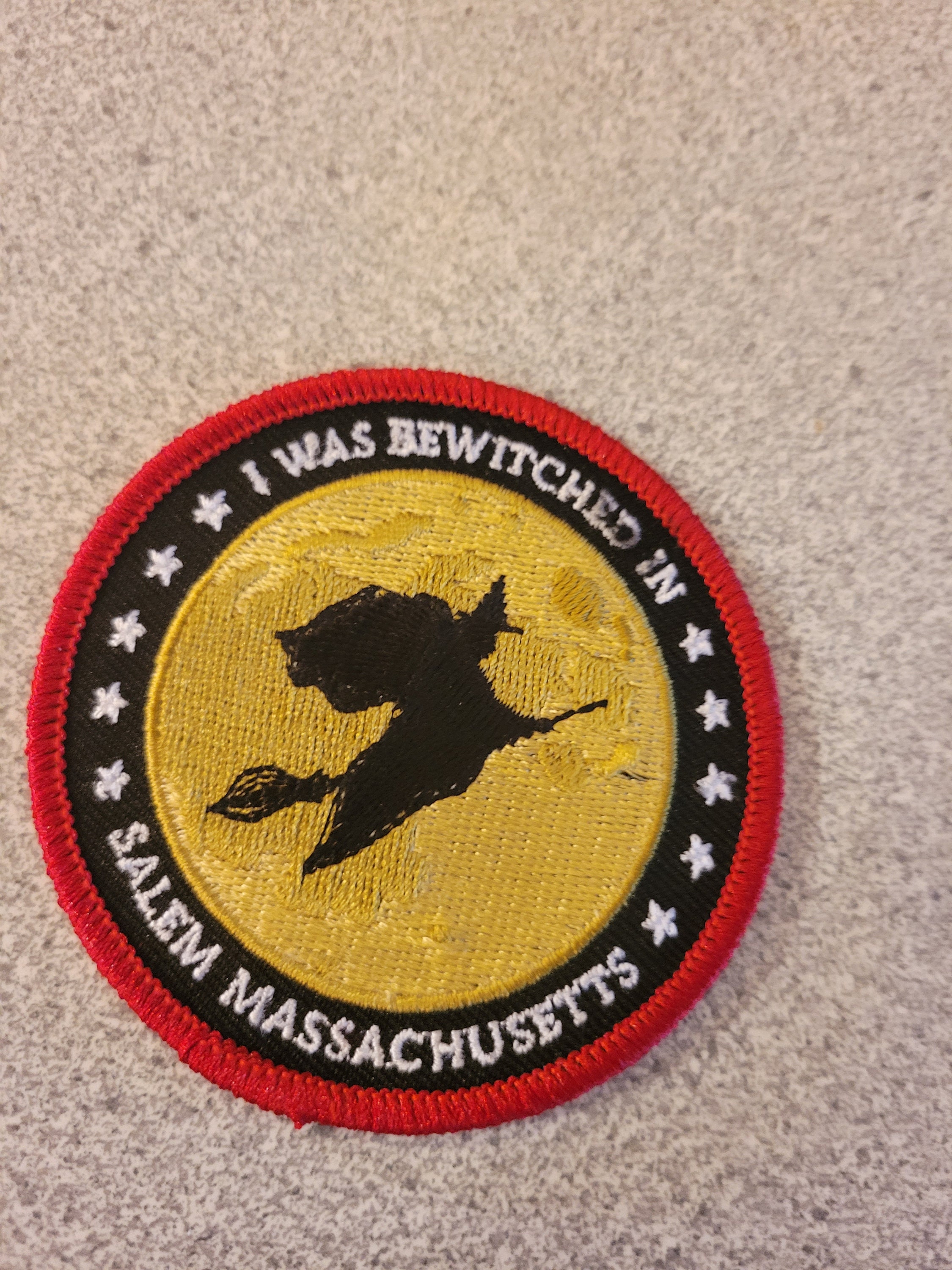 Witch on Broom Embroidered Patch, Salem Ma, Halloween, Witch City - Etsy
