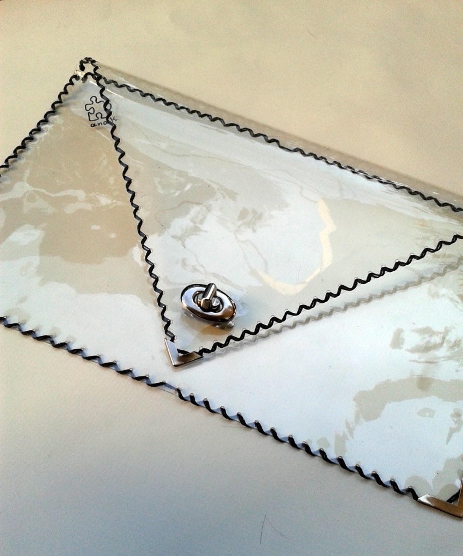 Transparent Clutch / Handmade PVC Collection / Clear Clutch / | Etsy
