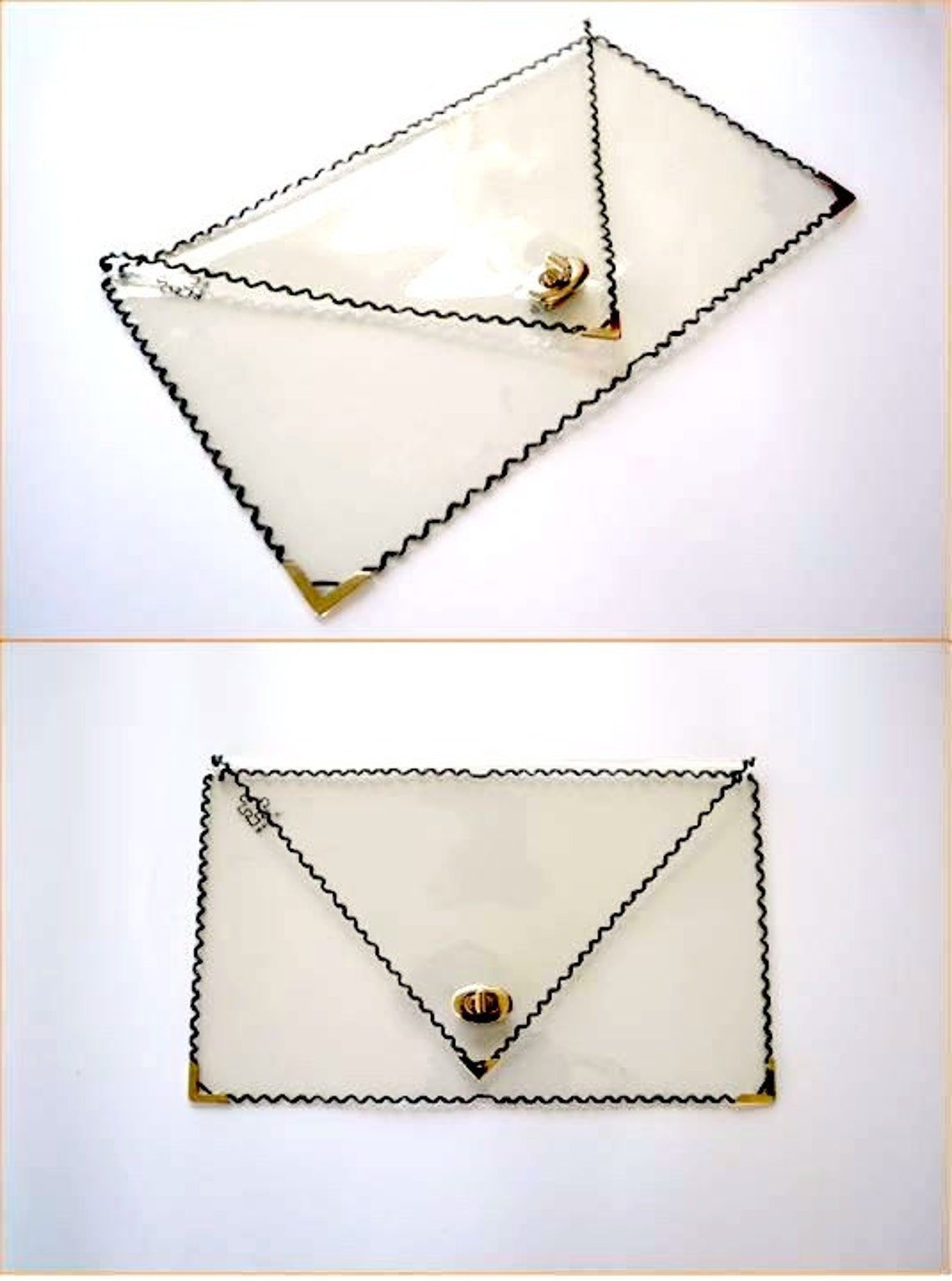 Transparent Clutch / Handmade PVC Collection / Clear Clutch / | Etsy