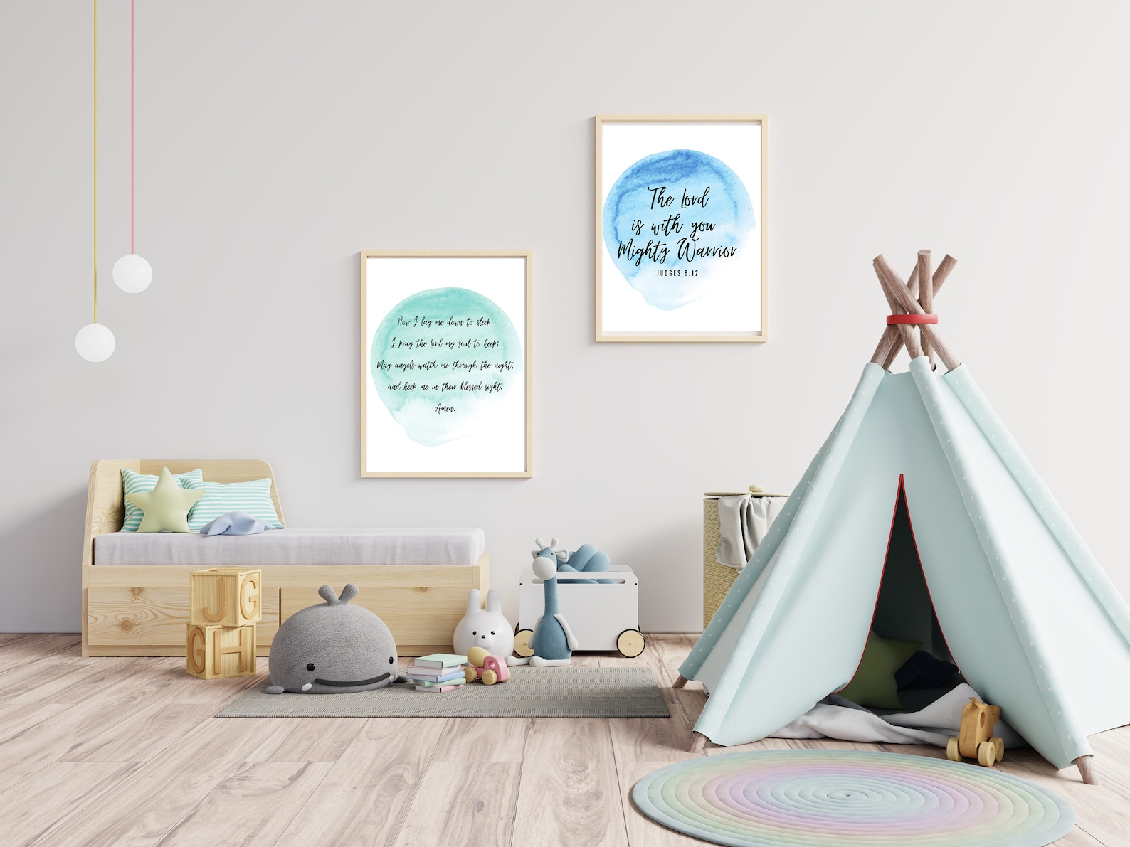 Mighty Warrior the Lord is With You Nursery Room Wall Art - Etsy