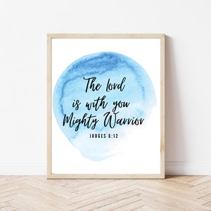 Mighty Warrior | the Lord is With You | Nursery Room Wall Art | Unisex ...