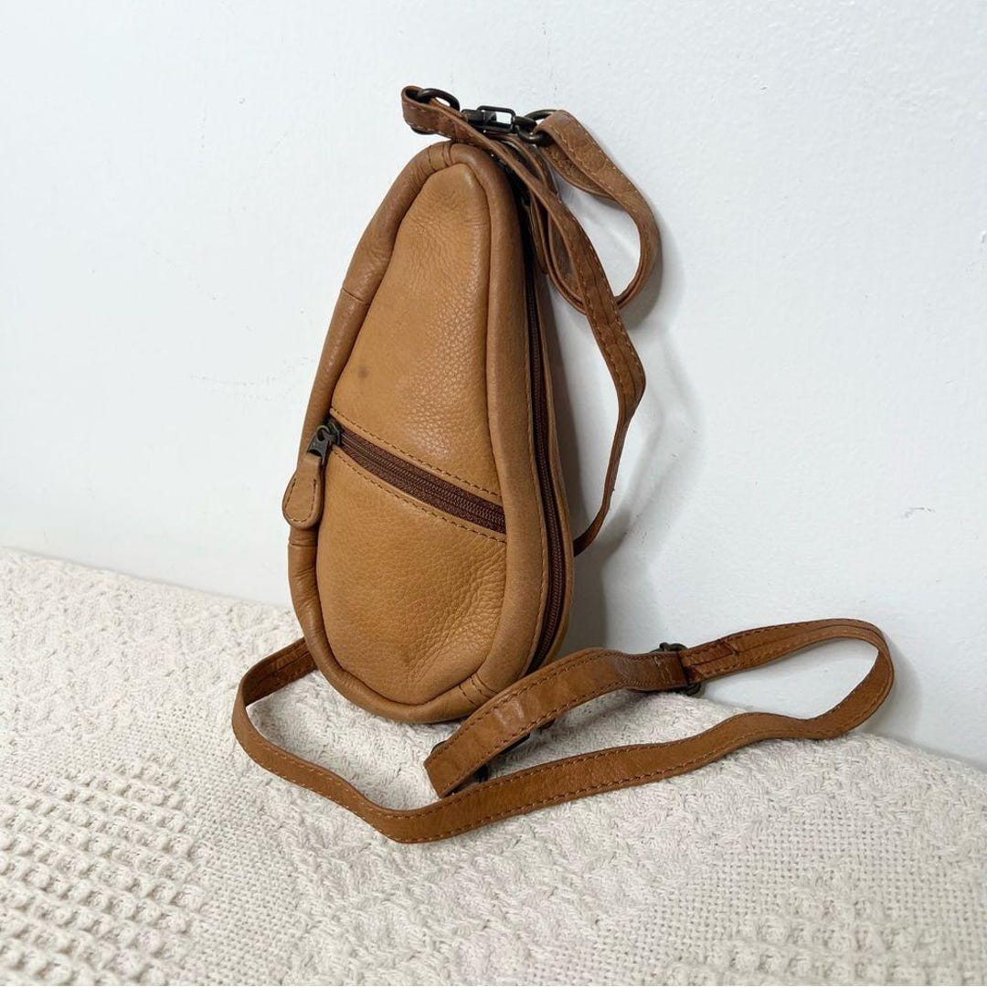 Vintage Ameribag LL Bean Mini Leather Sling Backpack Wristlet Tan - Etsy