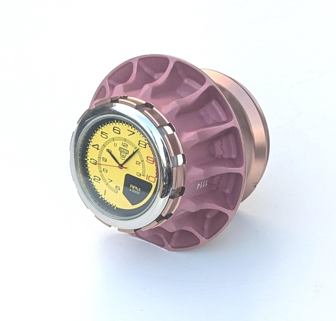 Mercedes F1 Racecar Wheel Nut Desk or Bedside Clock Unique Mans Office ...