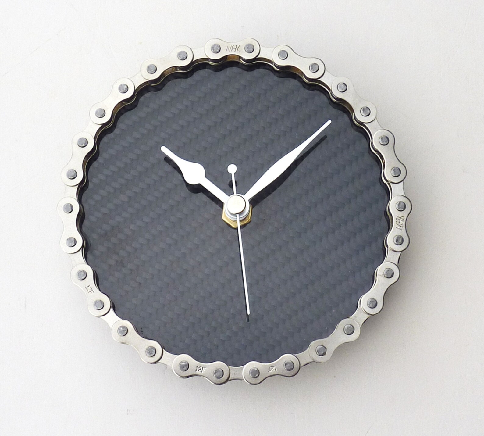 C3: Bike Chain Wall or Desk Clock Real Carbon Fiber Fibre Guys Mans ...