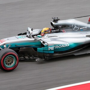 Mercedes F1 Racecar Wheel Nut Desk or Bedside Clock Unique Mans Office ...