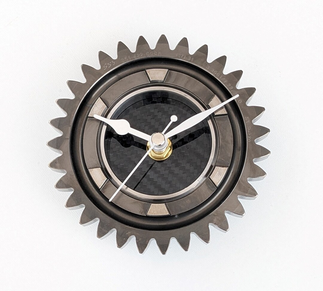 F17: Unique Wall or Desk Clock BMW Williams F1 Gear & Real Carbon Fiber ...
