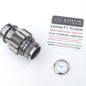 F22: Lotus F1 Desk Clock Guys Mans Office Table Accessory 2013 Formula ...
