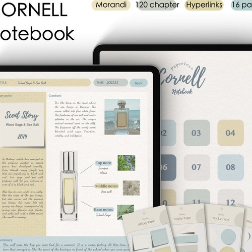 Digital Cornell Notebook Digital Notes Cornell Journal - Etsy