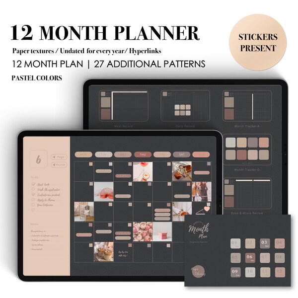 3 Month Planner - Etsy