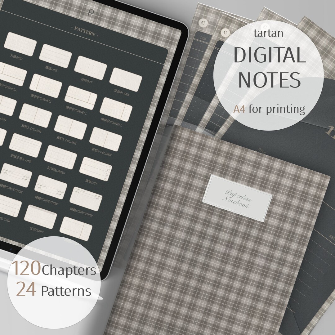 Digital Cornell Notebook, Digital Notes, Cornell Journal, Goodnotes ...