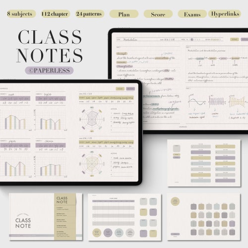 Digital Cornell Notebook Digital Notes Cornell Journal - Etsy