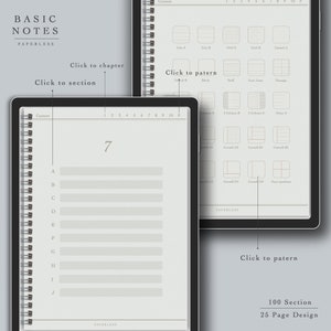3 SETS Light + Dark， Digital Basic Notebook, Digital Cornell Notes ...