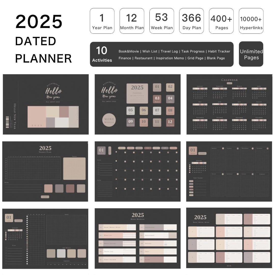 2025 Digital Planner: Goodnotes, Notability, Noteshelf (PDF) - Etsy