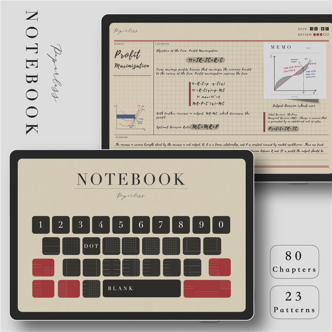 Digital Cornell Notebook, Digital Notes, Cornell Journal, Goodnotes ...