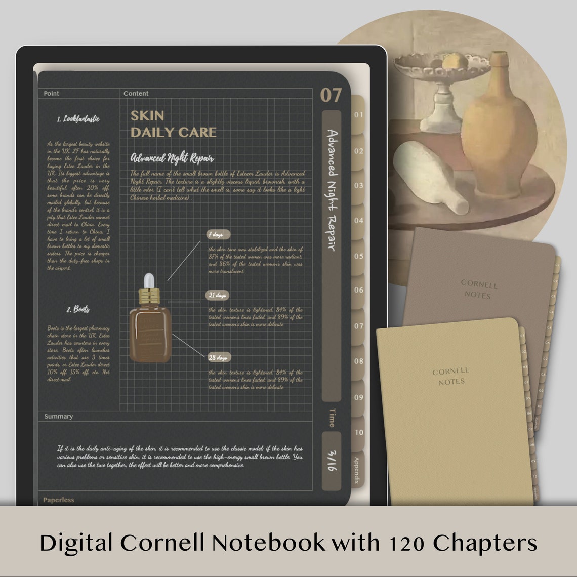 Digital Cornell Notebook Digital Notes Cornell Journal - Etsy