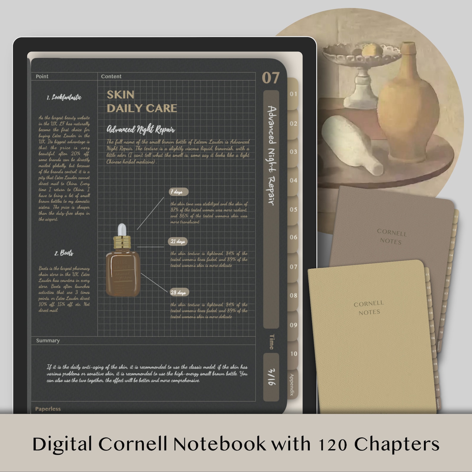 Digital Cornell Notebook, Digital Notes, Cornell Journal, Goodnotes ...