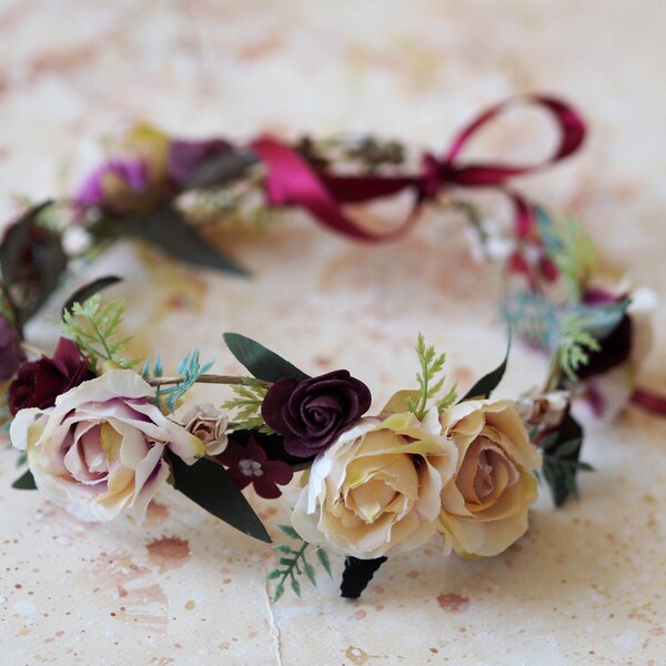 Rose Headdress - Etsy