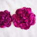 Fuschia Flower Brooch, ,magenta Rose Hair Clips, Fuchsia Hair Flowers ...